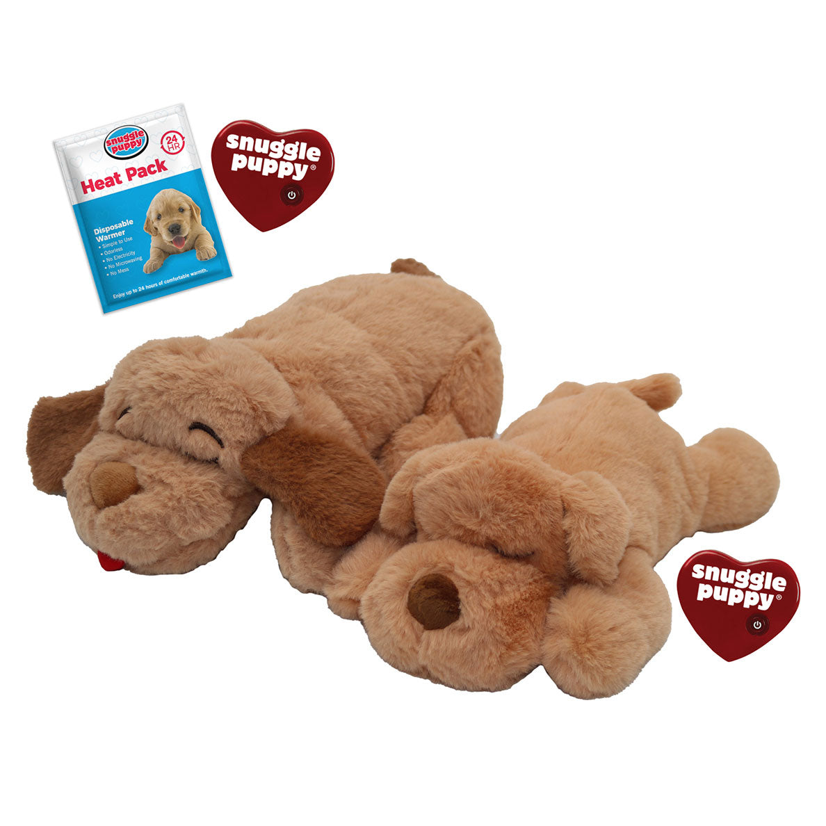 Snuggle Puppy Original and Junior Cuddle Combo Pet Heartbeat Toys
